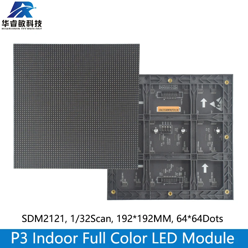 3PCS-P3-Indoor-Full-Color-LED-Display-Module-64-x-64-Dot-Matrix-192mm ...
