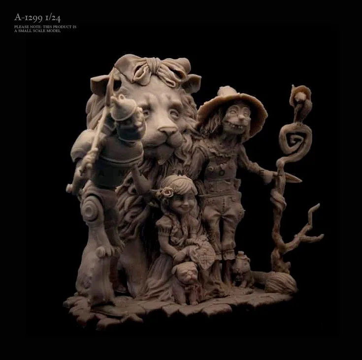 1-24-Resin-figure-model-kits-DIY-beauty-colorless-and-self-assembled-A ...