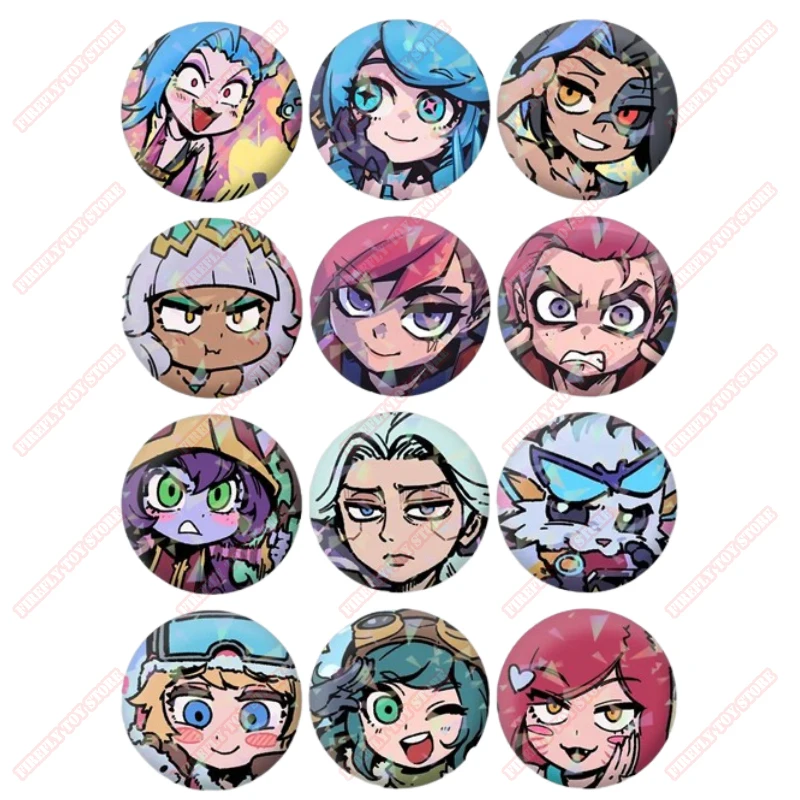 League of Legends Animation Game Peripheral Toys Gwen Jinx Ari Metal ...