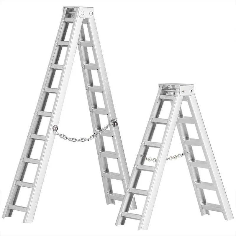1/10 Scale Accessories Aluminum Alloy Mini Folding Ladder For 1:10 RC ...