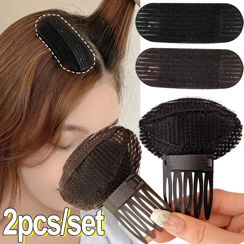 Fluffy-Hair-Roots-Black-Magical-Tape-Clips-High-crankical-Crest-Women ...