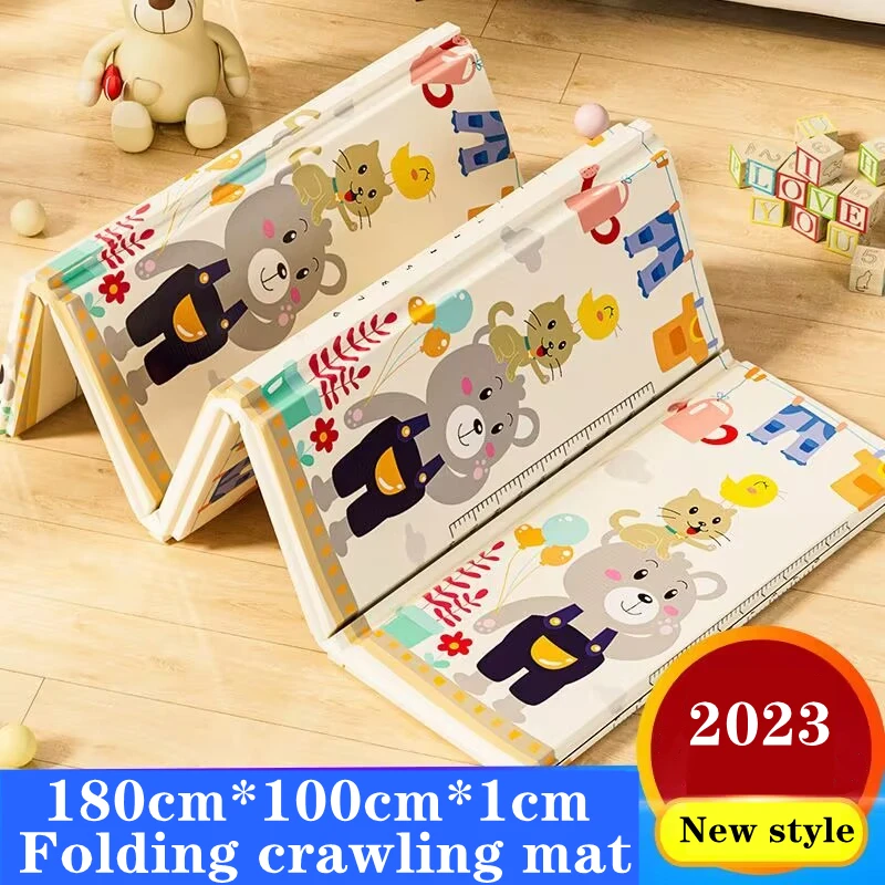 180-100cm-Baby-Playmat-Folding-XPE-Play-Mat-Kid-Soft-Floor-Mat-Nursery ...