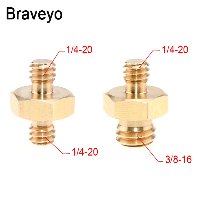 1-4-to-3-8-inch-Brass-Conversion-Screw-Hexagonal-Tripod-Ballhead-Quick ...