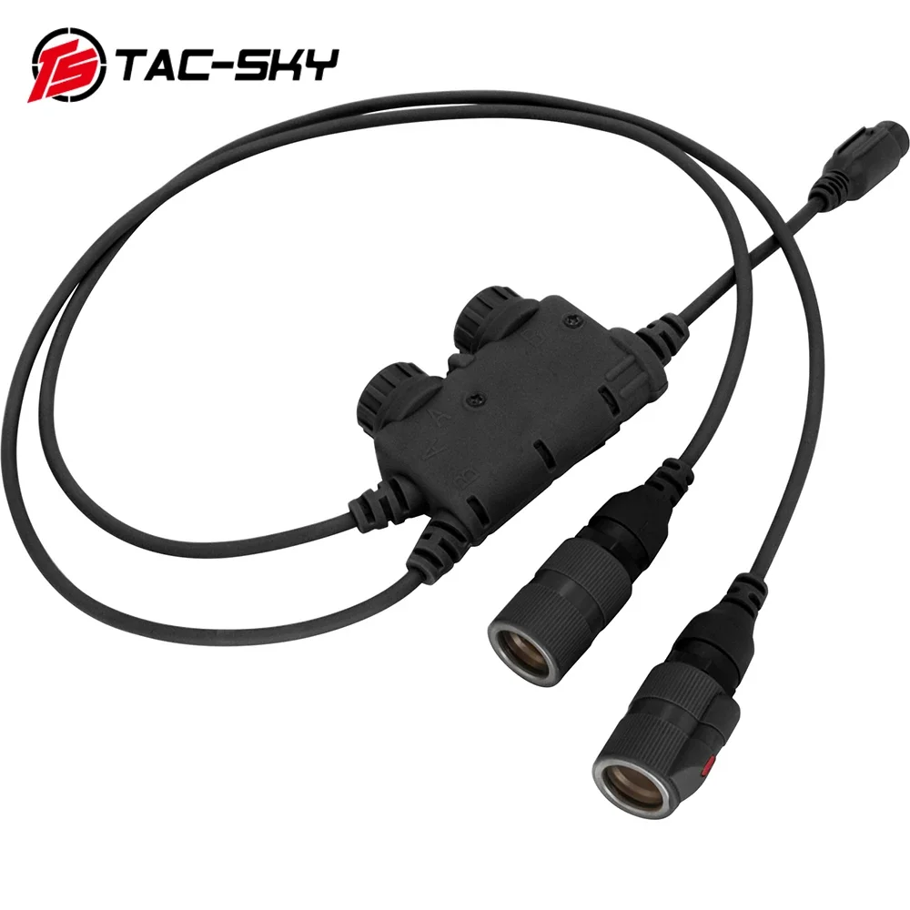 TAC-SKY RAC Adapter Tactical Dual Communication 6 Pin PTT for PRC 148/ ...