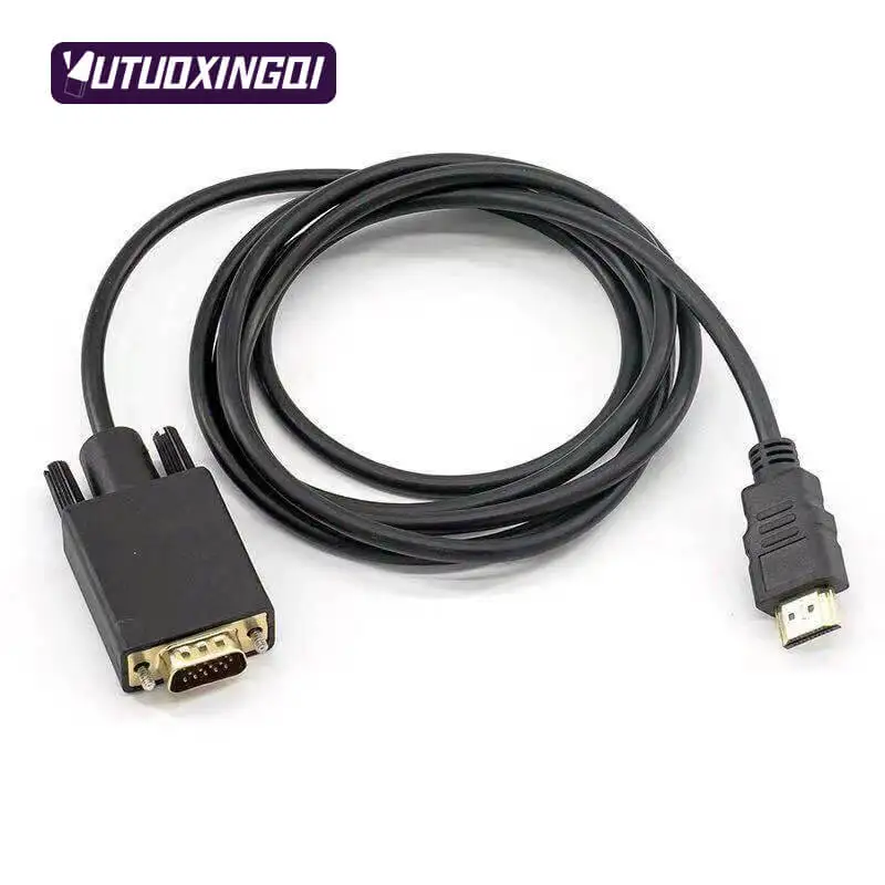 HDMI To VGA Adapter Cable 1.8m High-definition Video 1080P For Standard ...