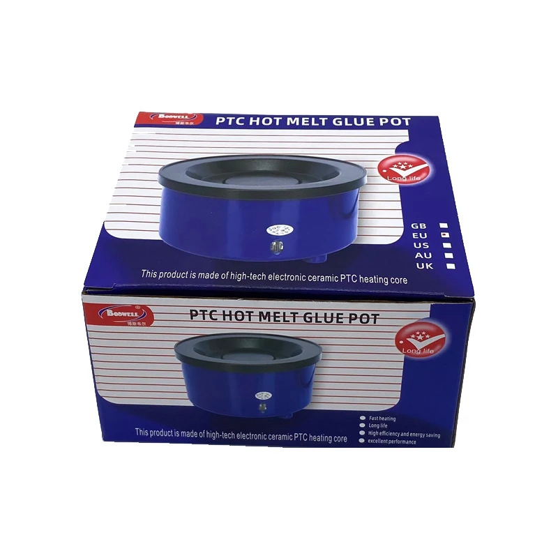 EU plug 80 w Constant Temperature hot melt glue pot for hair extension ...