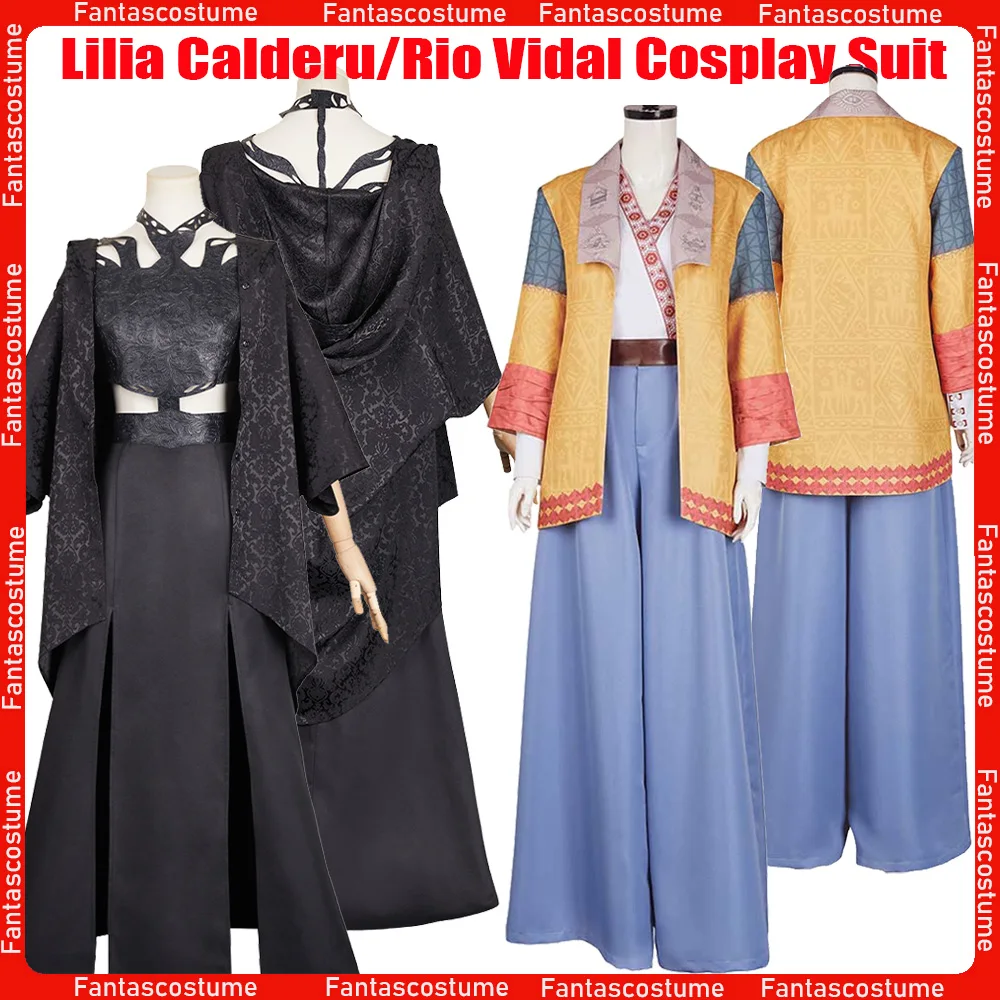 Lilia Calderu Cosplay Rio Vidal Dress Cloak Coat Costume Women Adult ...