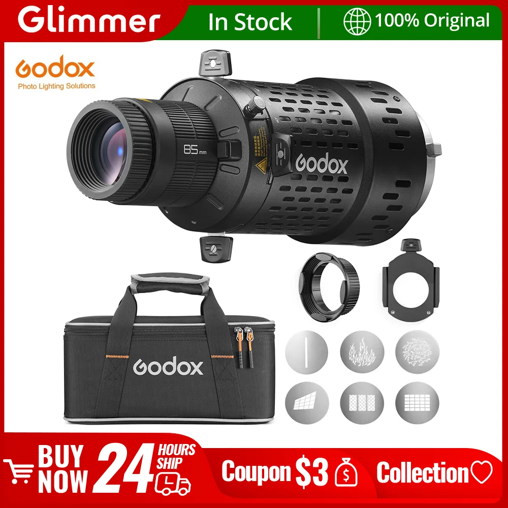 Godox-BFP-Flash-Projection-Attachment-360-Rotatable-Bowens-Mount-Craft ...