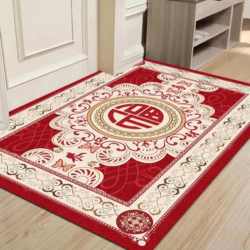 Crystal-Velvet-Chinese-style-Red-Fu-Character-Carpet-Thickened-Anti ...