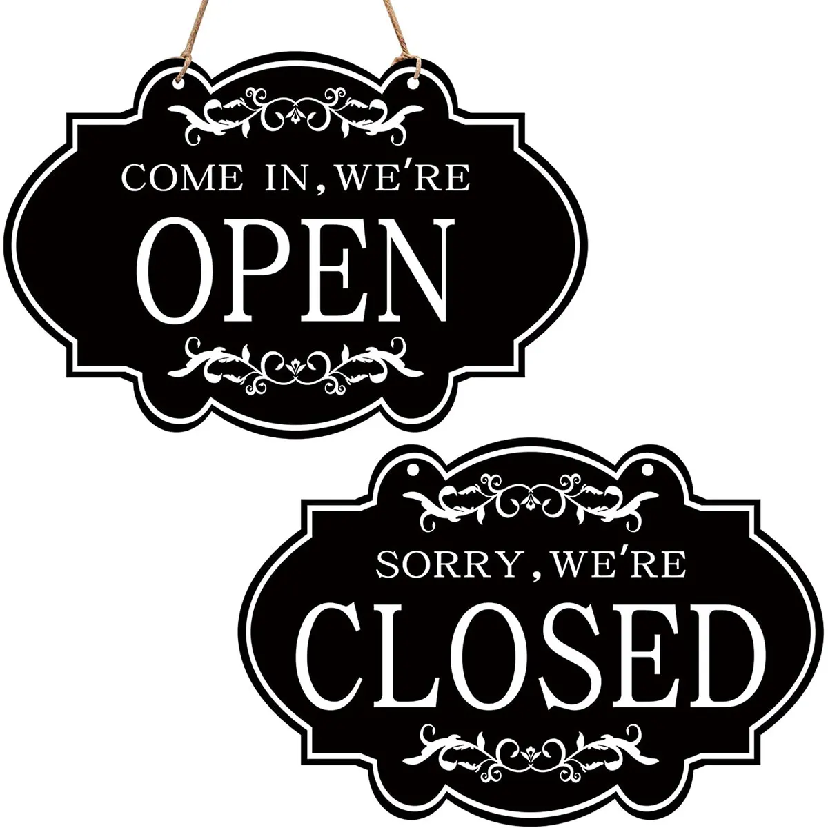 1pcs-Stores-Open-Closed-Sign-Wooden-Hanging-Plaque-Reversible-Double ...