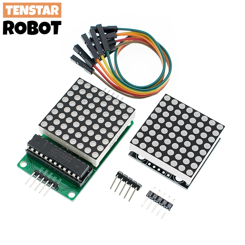 MAX7219-8x8-Dot-Matrix-Module-Microcontrolador-Luz-Vermelha-Display ...