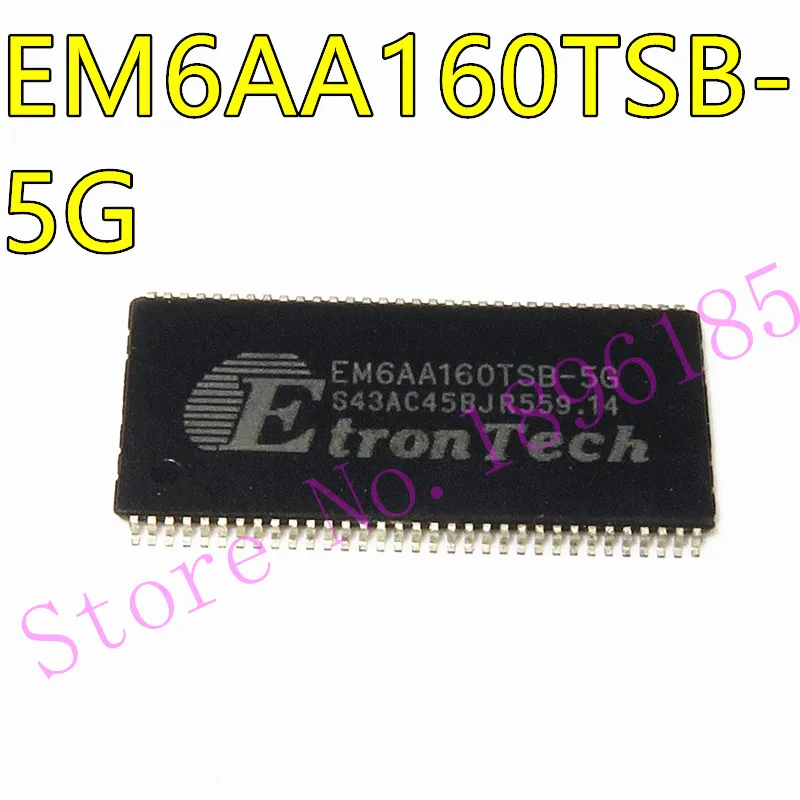 1 pçs/lote EM6AA160TSB 5G em6aa160tsb TSOP 66 16m x 16 bit ddr dram ...