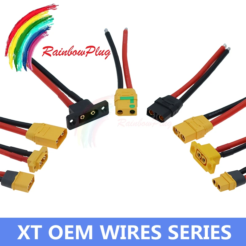XT90E-XT90H-XT90S-F-XT60E-XT60BE-XT60H-Cable-Connector-Male-Female-with ...