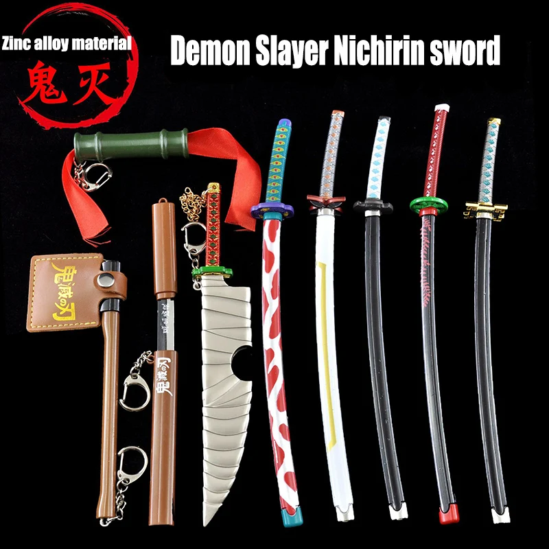 25cm-Metal-Japanese-Samurai-Katana-Demon-Slayer-Sword-Blade-Kimetsu-No ...