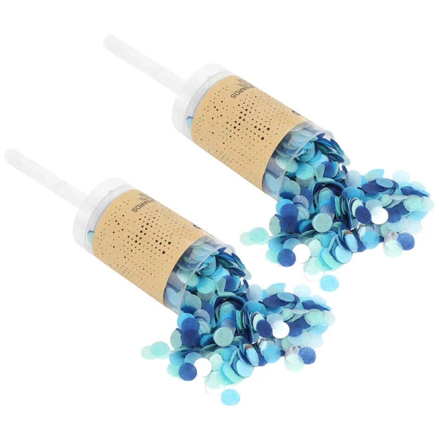 Blue Confetti Poppers
