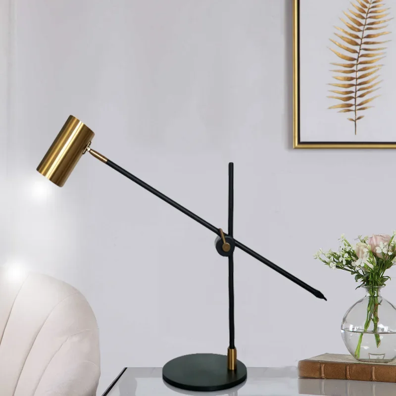 Simple-desk-lamp-long-rod-rocker-arm-LED-creative-desk-Nordic ...