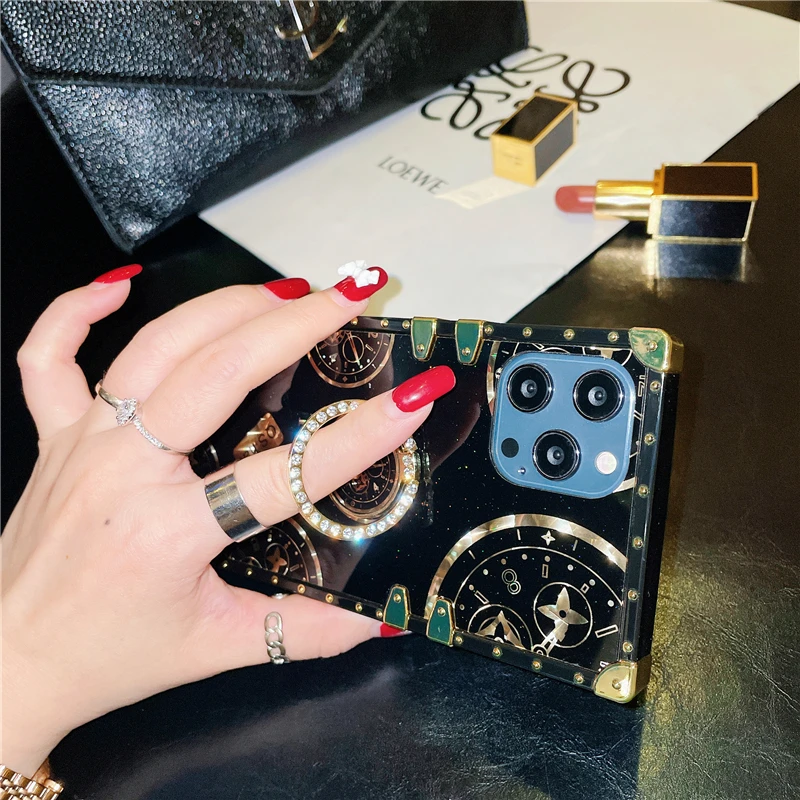 Luxury-Diamond-Time-Pattern-Ring-Holder-Bumper-Phone-Case-For-Samsung ...