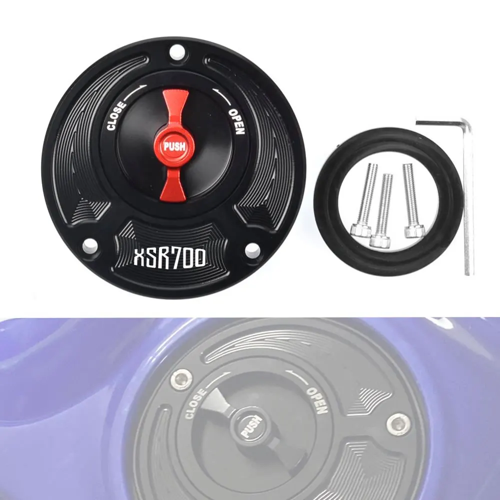 For Yamaha XSR700 (ABS) 2016 Fuel Gas Tank Cap Cover CNC Aluminum ...