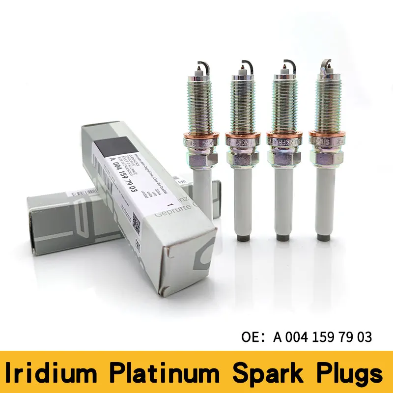 4PCS-A0041597903-A-004-159-Iridium-Platinum-Spark-Plug-For-Mercedes ...