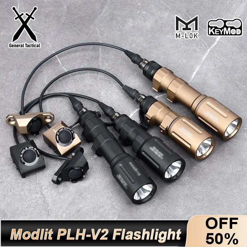 Tactical Airsoft Modlit PLH-V2 Powerful Flashlight With UN Pressure ...