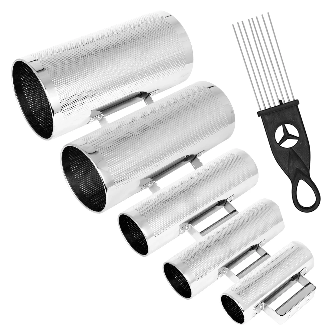 Orff Scraper Cylinder Aluminum Metal Sound Tube Portable Percussion ...