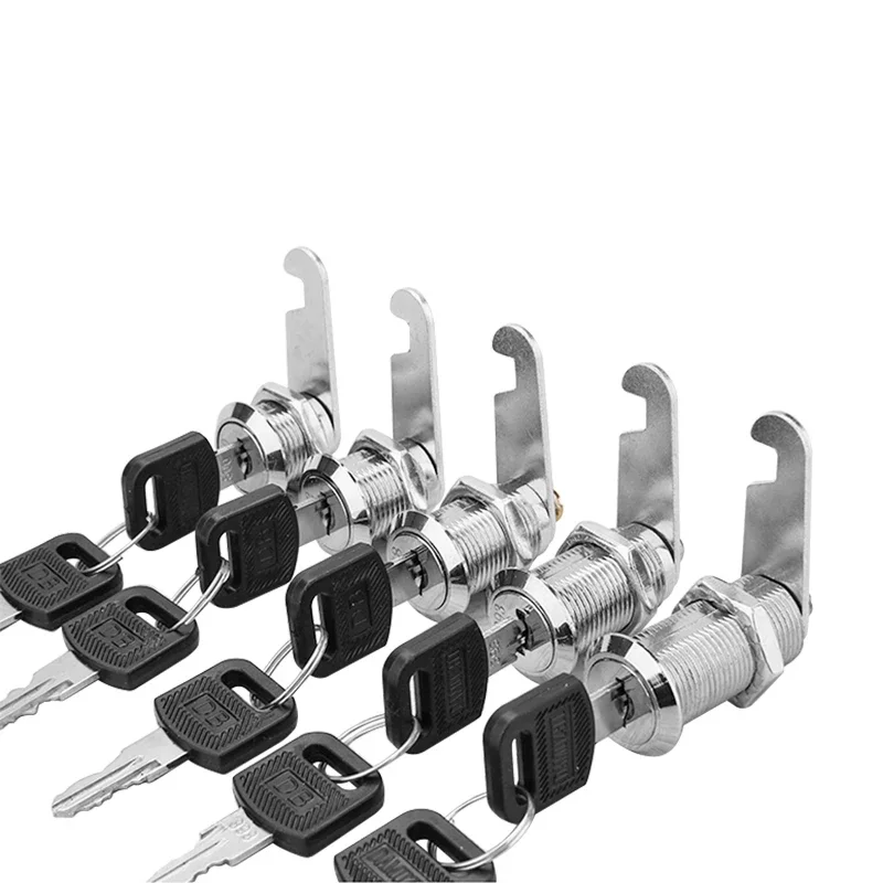 1-SETS-Security-Lock-Metal-Cylinder-Cabinet-Locker-Cam-Lock-With-2-Keys ...