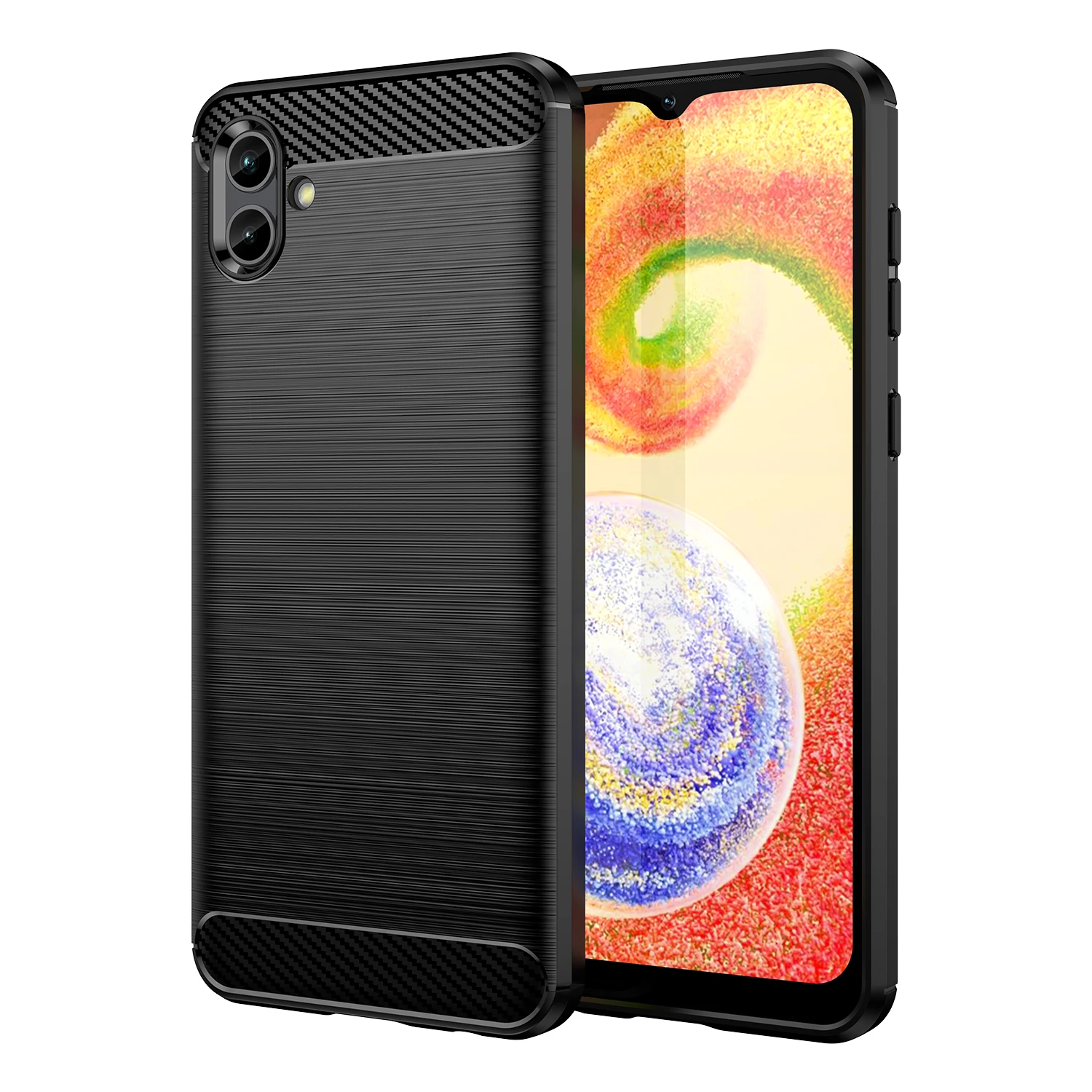 Funda-de-fibra-de-carbono-para-Samsung-A04-A04S-carcasa-delgada-de ...
