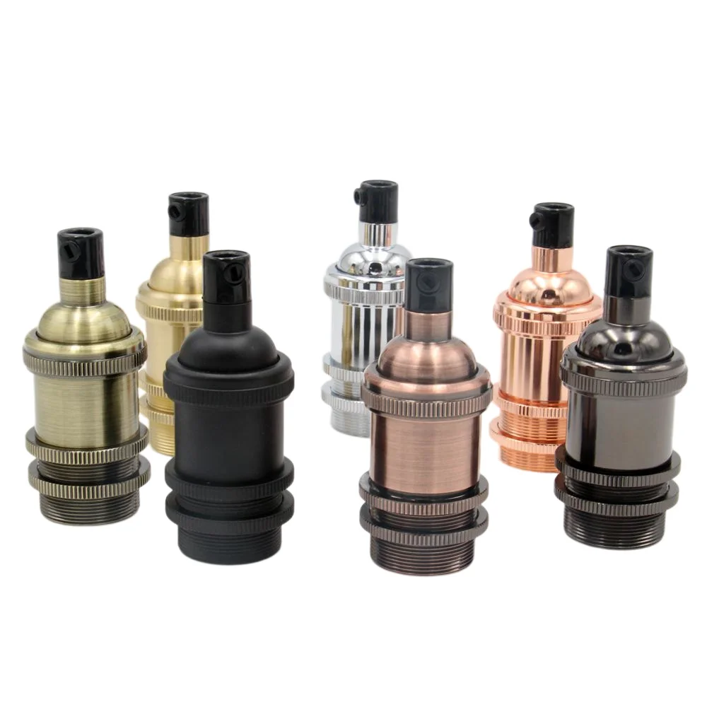 E14 Vintage Brass Lamp Holder Antique Threaded Light Socket ...