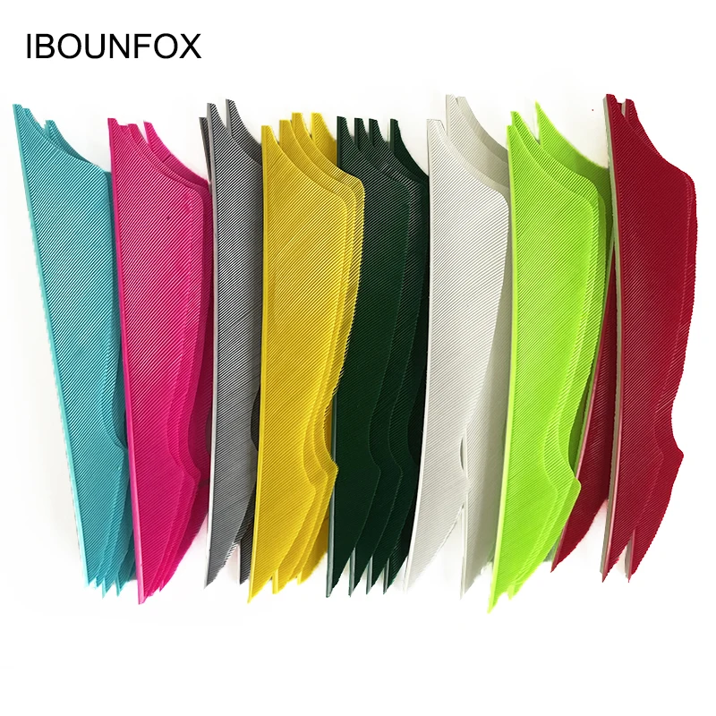 100 Pcs Ibounfox 4 Inch Natural Turkey Arrow Feathers Sting Shape ...