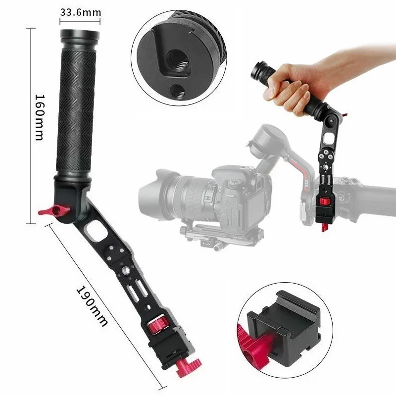 DJI Ronin S/Ronin SC Gimbal Aluminum Sling Handle Grip for DJI RS 3 RS4 ...