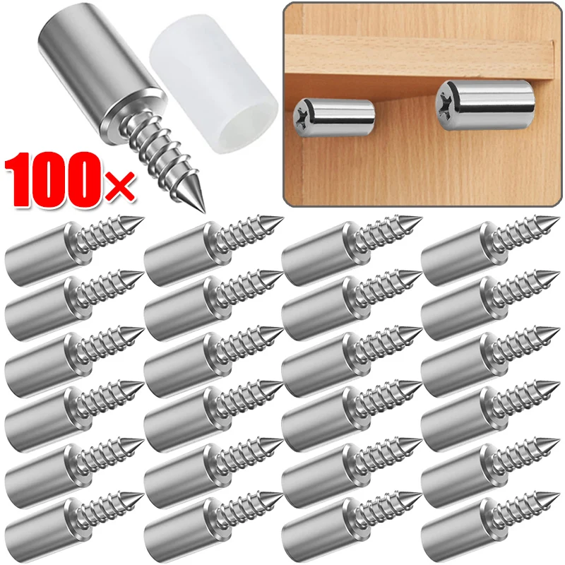 Self-Tapping-Integrated-Screws-Layer-Plate-Holder-Shelf-Screws-Pegs ...