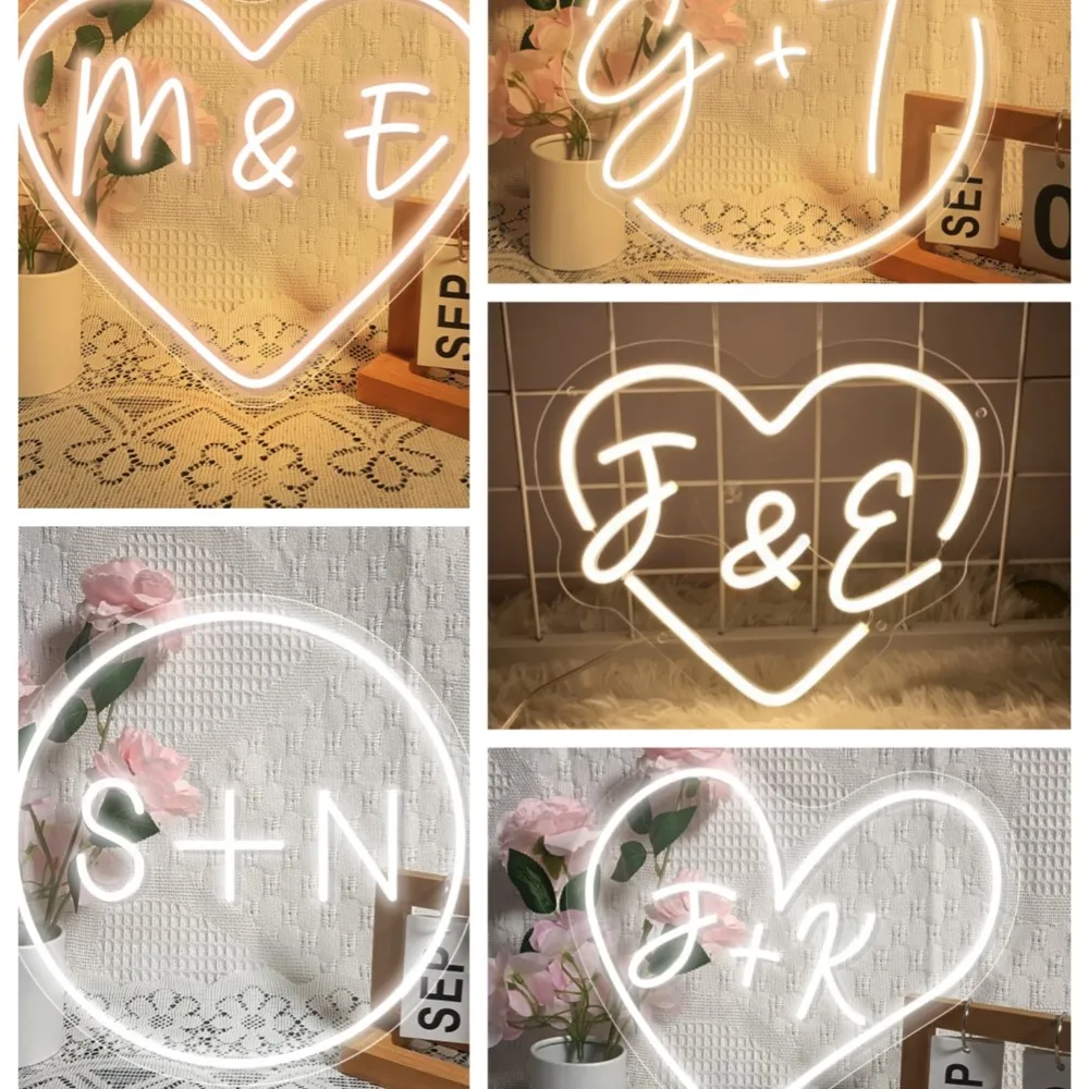 Love-Heart-Custom-Neon-Led-Sign-Wall-Hanging-Led-lights-for-Wedding ...