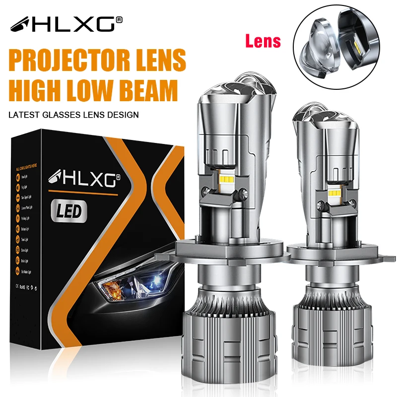 H4-LED-Mini-Projector-Lens-160W-80000LM-Hyperboloid-Matrix-Bi-LED-Headlight-Bulb-for-Car ...