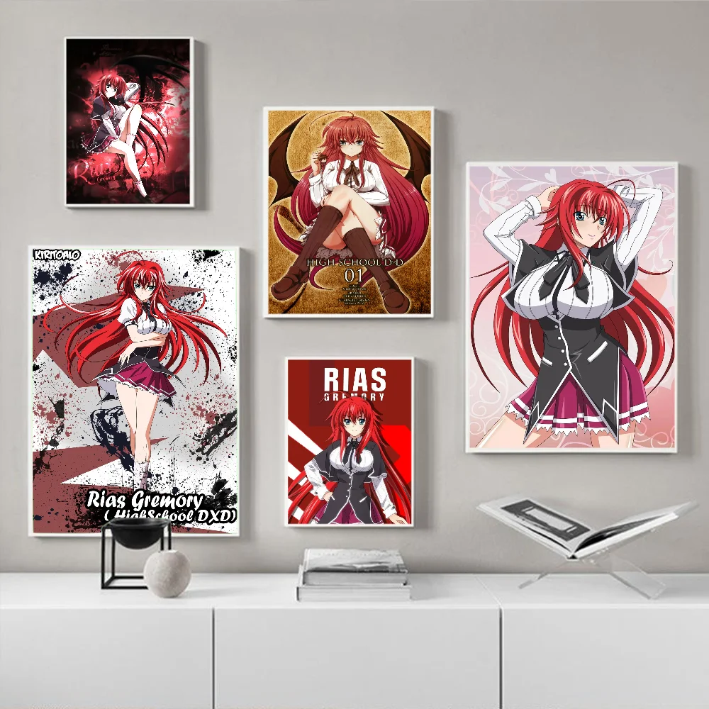 Rias-Gremory-Anime-Posters-Sticky-Waterproof-Paper-Sticker-Coffee-House ...