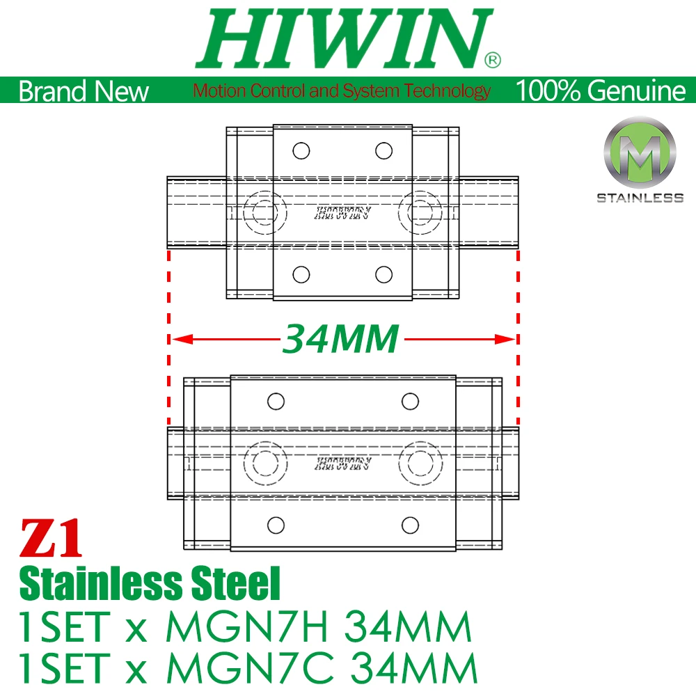 Original-HIWIN-MGN7H-MGN7C-Rail-34MM-Z1-Preload-Stainless-Steel-Linear ...