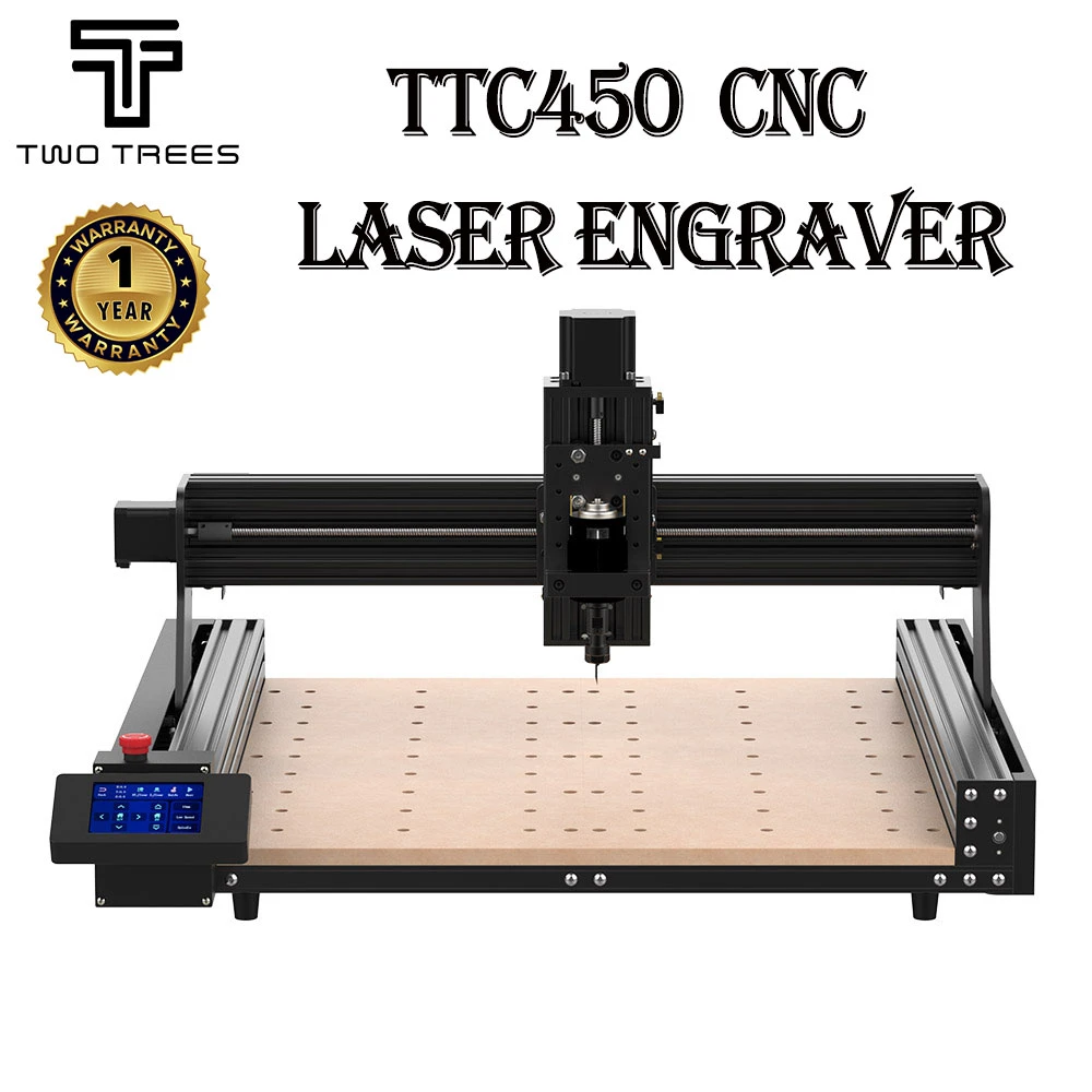 TWOTREES TTC450 CNC Laser Gravador Madeira CNC Router Máquina De Corte De Fresagem Máquina De ...