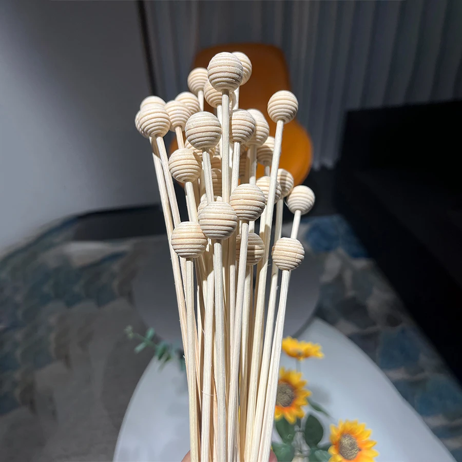 10pcs-22cm-Thread-Wooden-Ball-Reed-Sticks-Aromatherapy-Rattan-Sticks ...