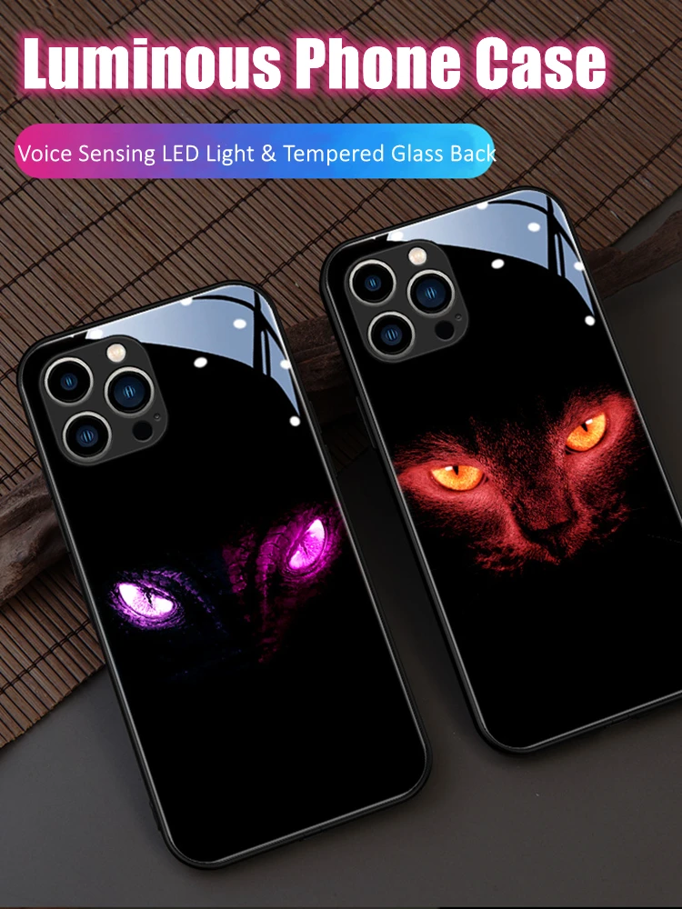 Horrible-Eyes-LED-Light-Glowing-Luminous-Phone-Case-Boyfriend-Gift-for ...
