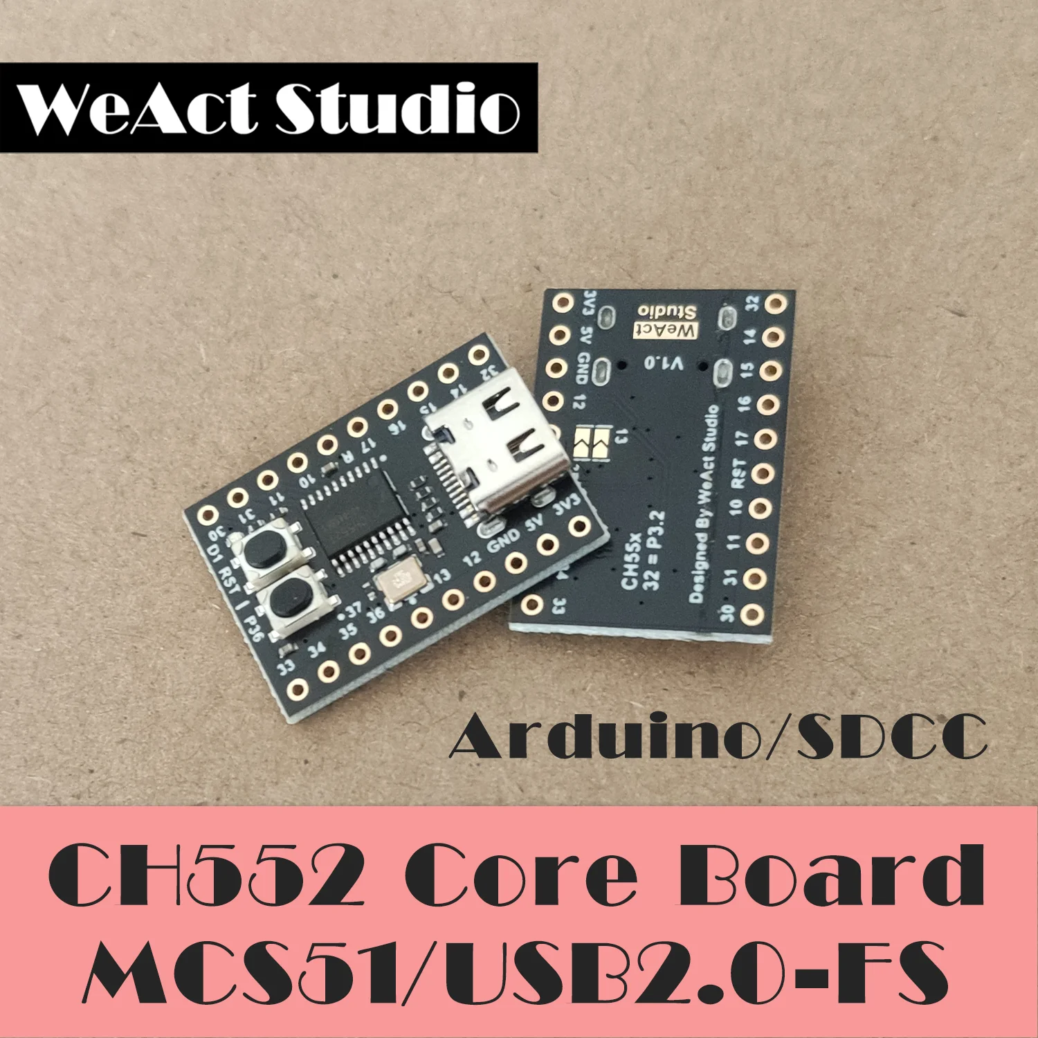 Weact Ch552 Mini Core Board Learning Development Wch Mcs51 Arduino Dip20 Tssop20 - Demo Board ...