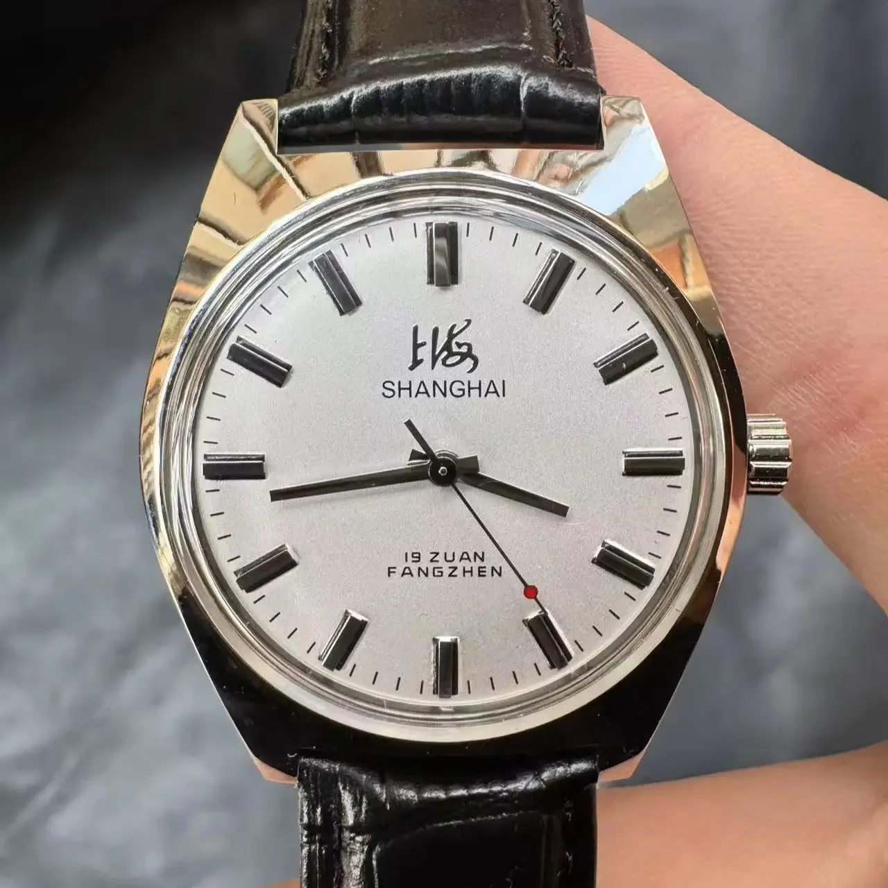 36mm Shanghai Men's Watch Retro 7120 Manual Mechanical Movement ...