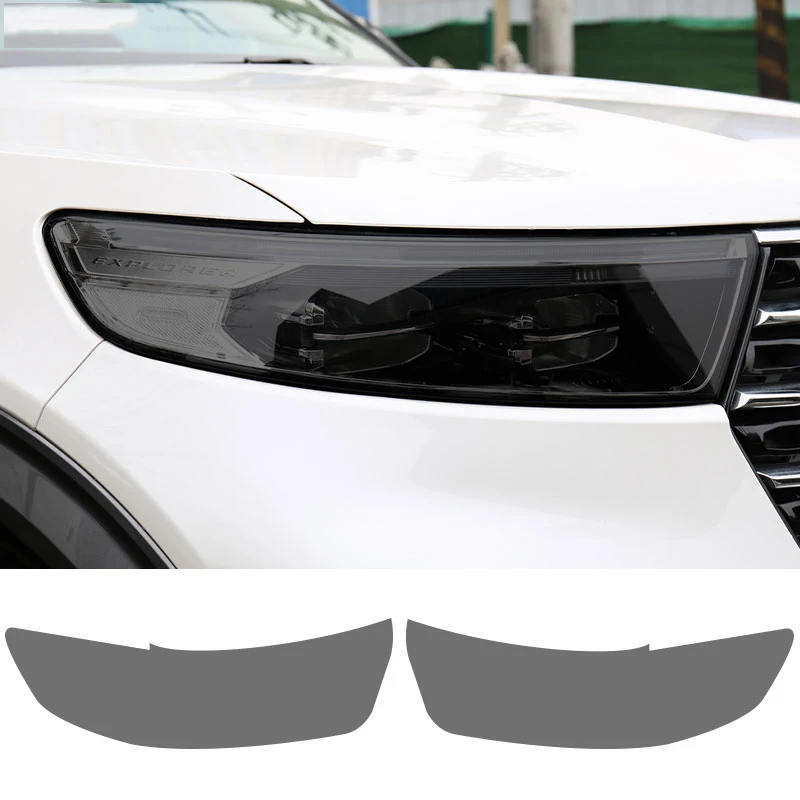 Car Headlights Protective Film Front Light Transparent Smoke Black Tpu ...