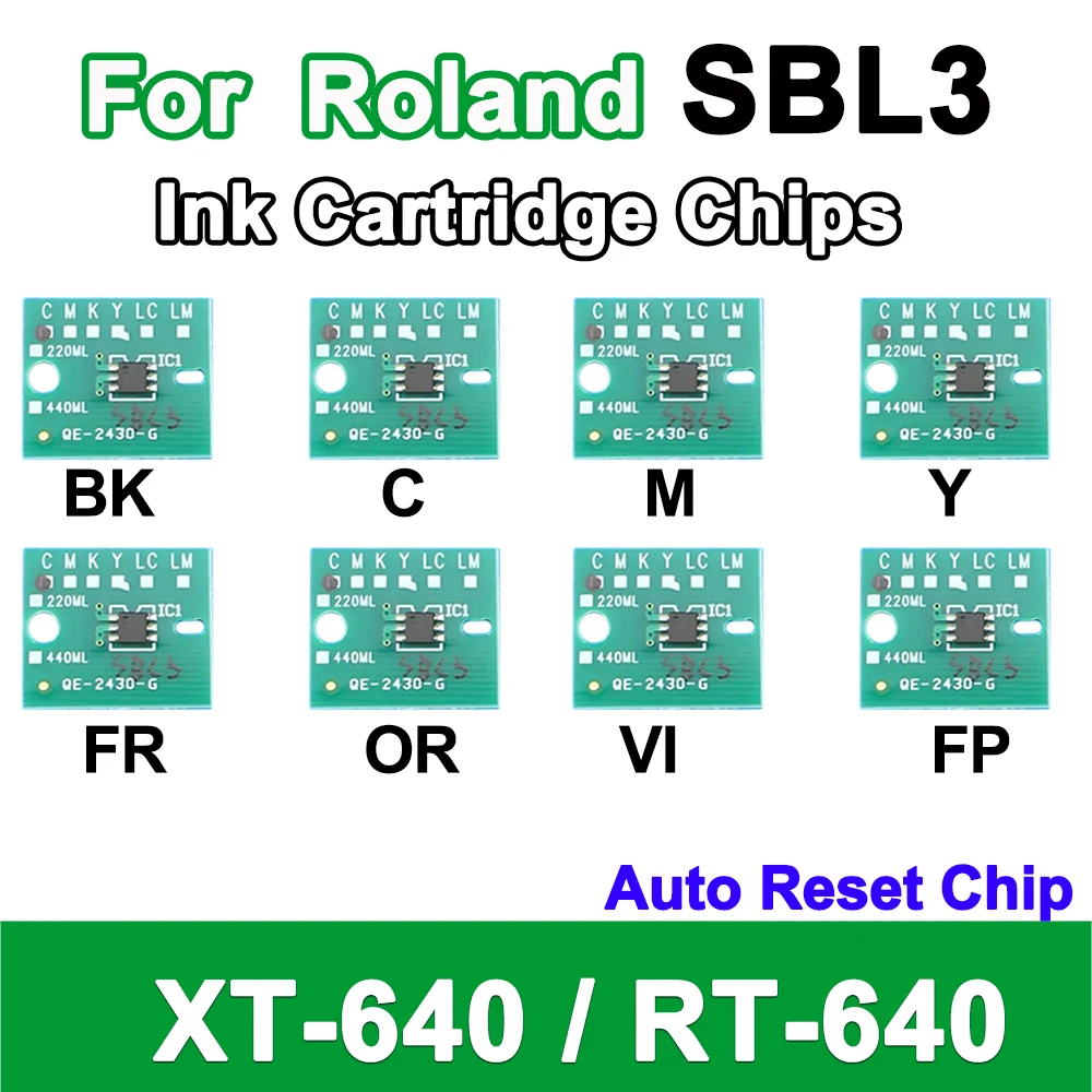 8-Colors-SBL3-Permanent-Chip-For-Roland-RT-640-XT-640-Printer-Ink ...