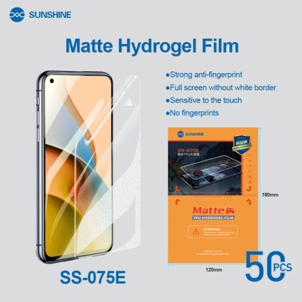 Newest Sunshine Ss075 Hydrogel Film Matte Mobile Phone Screen Protector ...