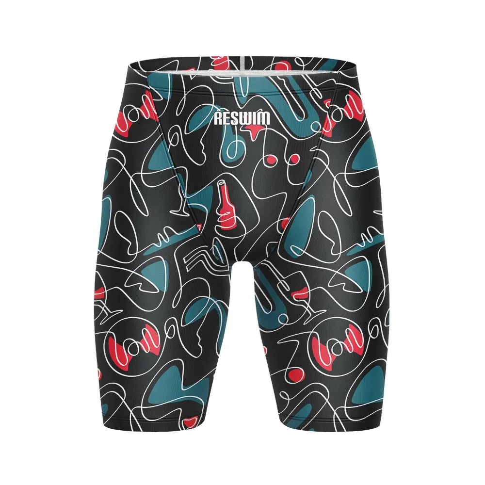 Swimming Trunks Men's Swim Jammer Swimsuit Shorts Athletic Training ...