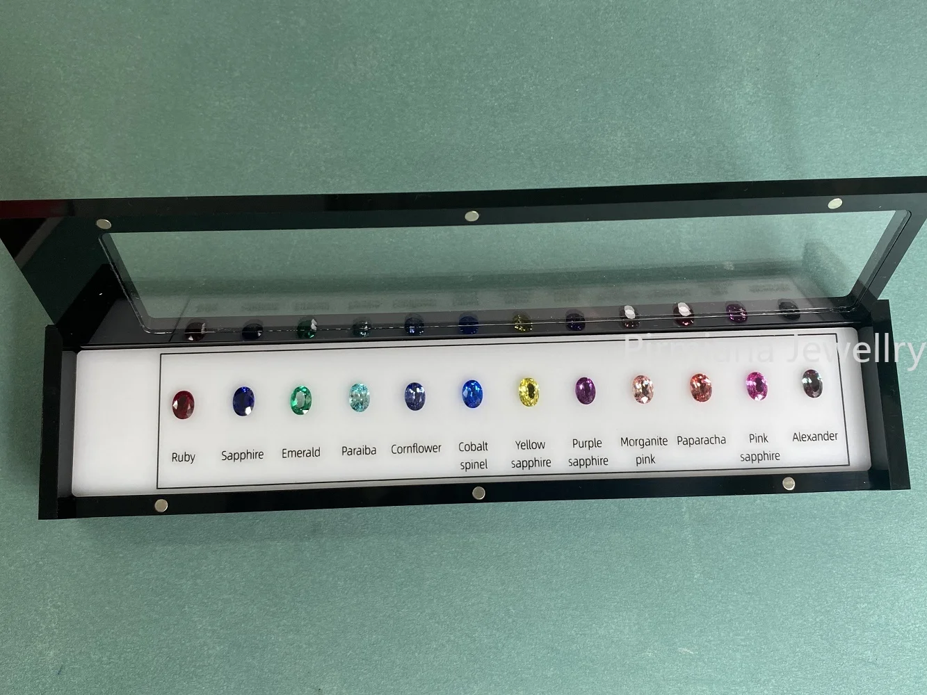 Pirmiana-Lab-Grown-Gemstones-Color-Chart-OS5x7mm-Loose-Stones-Box ...