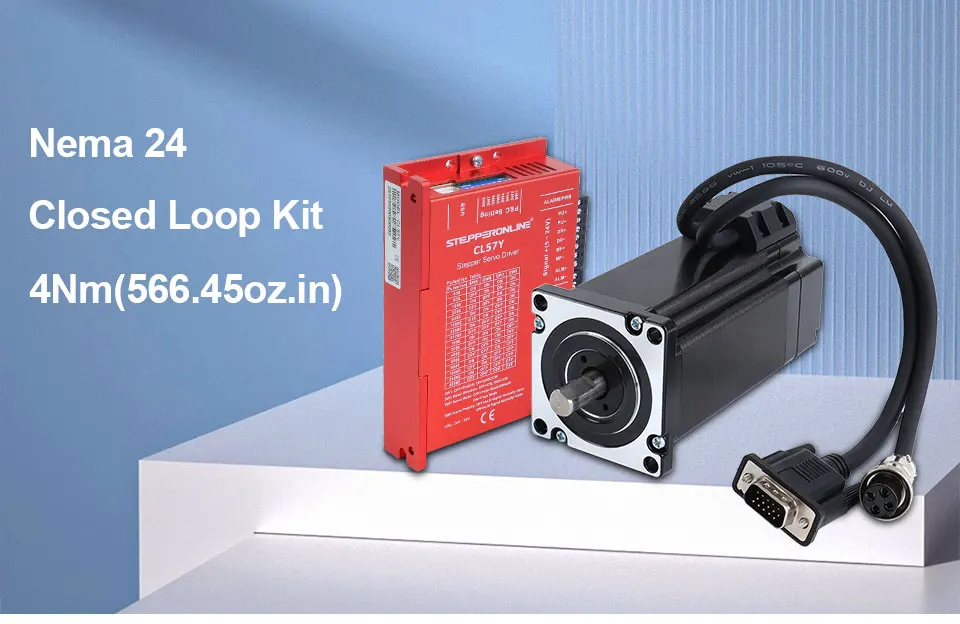 STEPPERONLINE Шаговый двигатель Nema 24 4 Нм с сервоприводом CL57Y ...