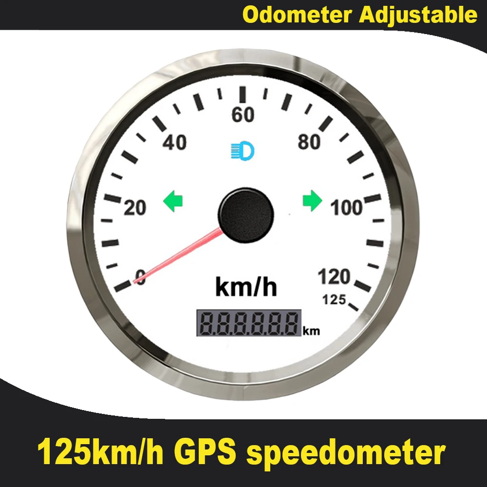 85mm-Universal-125MPH-160MPH-200MPH-GPS-Speedometer-Odometer-Mileage ...