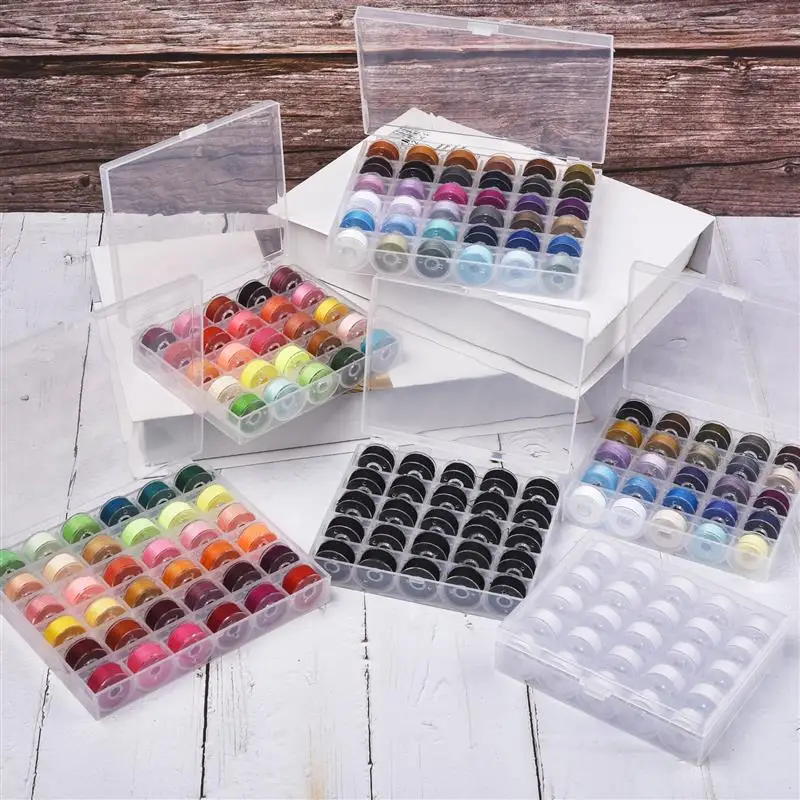 Multicolor-Sewing-Bobbins-Thread-Set-Polyester-Thread-Spools-Stitch ...