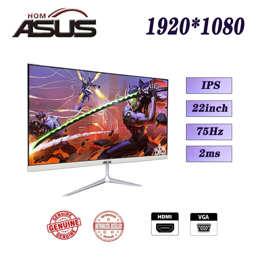 ASUSHOM-Monitor-de-computador-port-til-Gaming-Flat-Panel-VGA-e-HDMI-1K ...