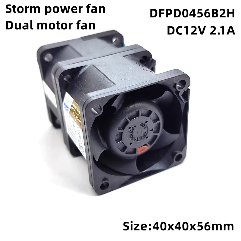 New-original-DFPD0456B2H-12V-2-1A-4cm-4056-server-violent-cooling-fan ...